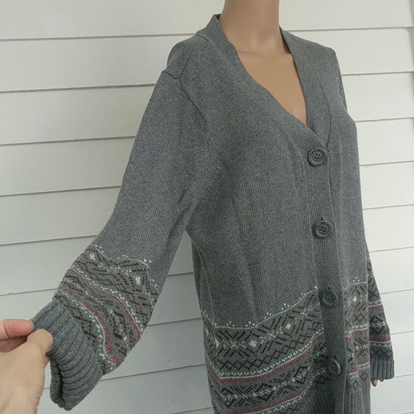 Studio Works | Sweaters | Gray Cardigan Studio Works Soft Long Retro M ...